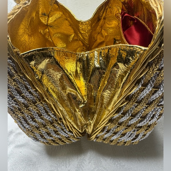Koret | Bags | Koret Elegant Gold And Silver Woven Handbag | Poshmark